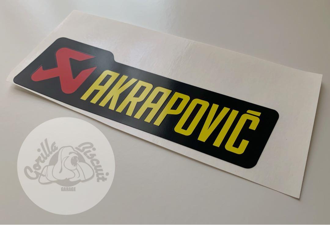 Original Akrapovic Heat Resistance Sticker, Motorbikes on Carousell