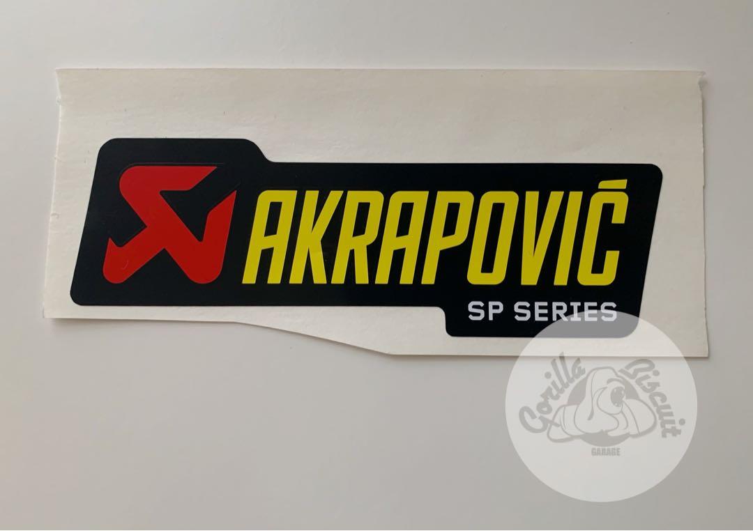 Original Akrapovic SP Series Heat Resistance Sticker, Motorbikes on ...