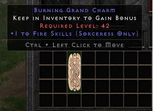 PC Diablo 2 Resurrected (D2R) +1 Fire Skills Burning Grand Charm, Video ...