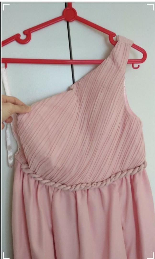 Pink Toga Maxi Dress, Women's Fashion, Dresses & Sets, Evening dresses ...