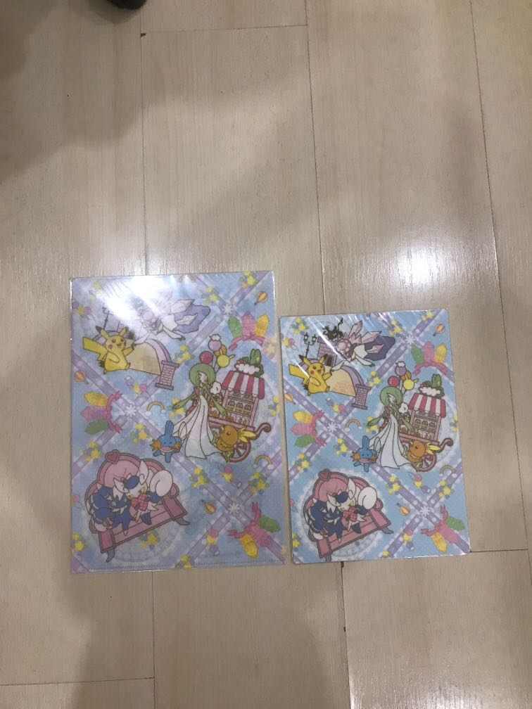 [POKEMON] Clear File and Writing Board Set, Hobbies & Toys, Stationary ...