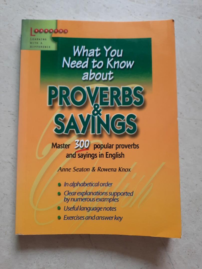 proverbs and sayings difference