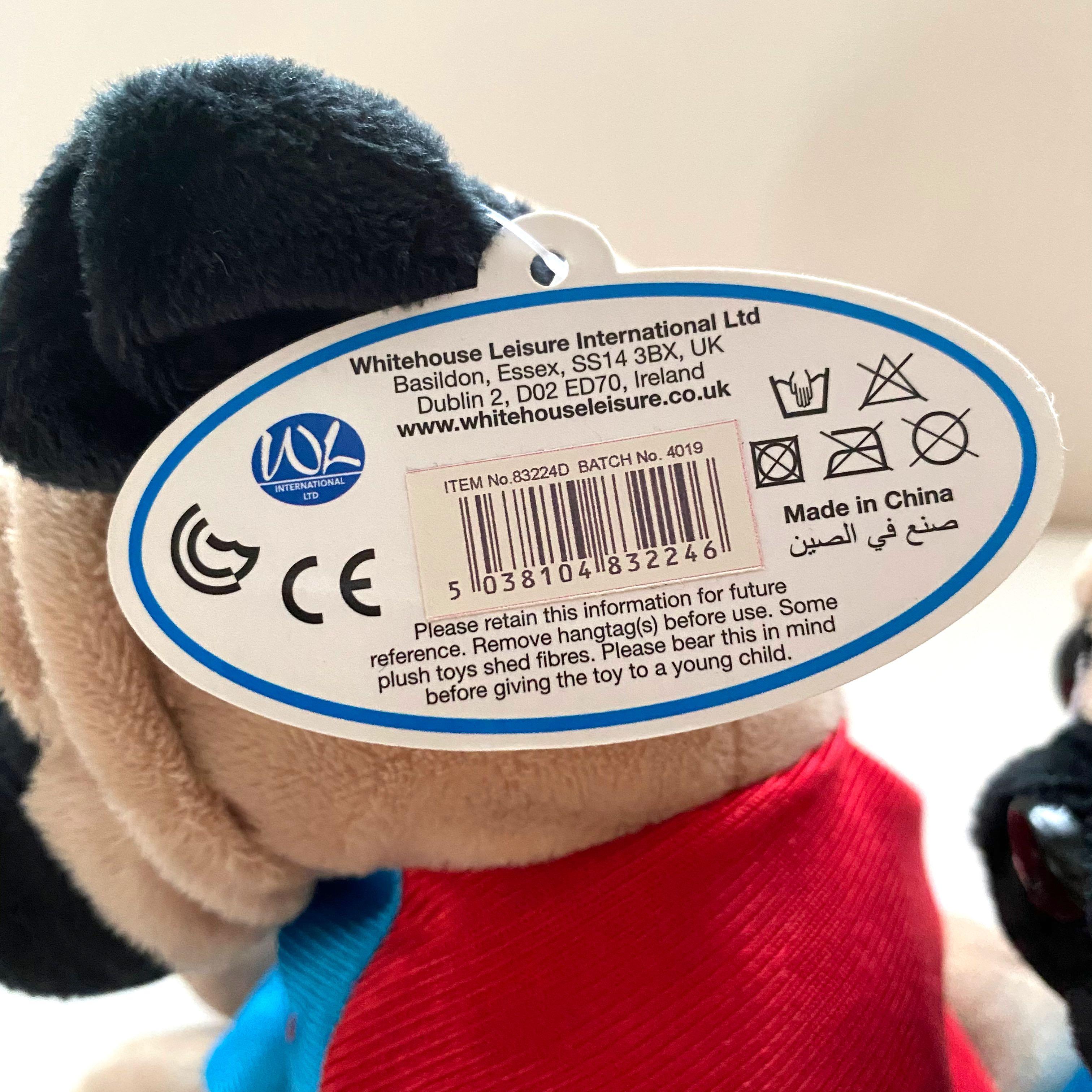 Pugs Super Hero Superman Dog Batman Dog Soft Plush Stuffed Toys ...