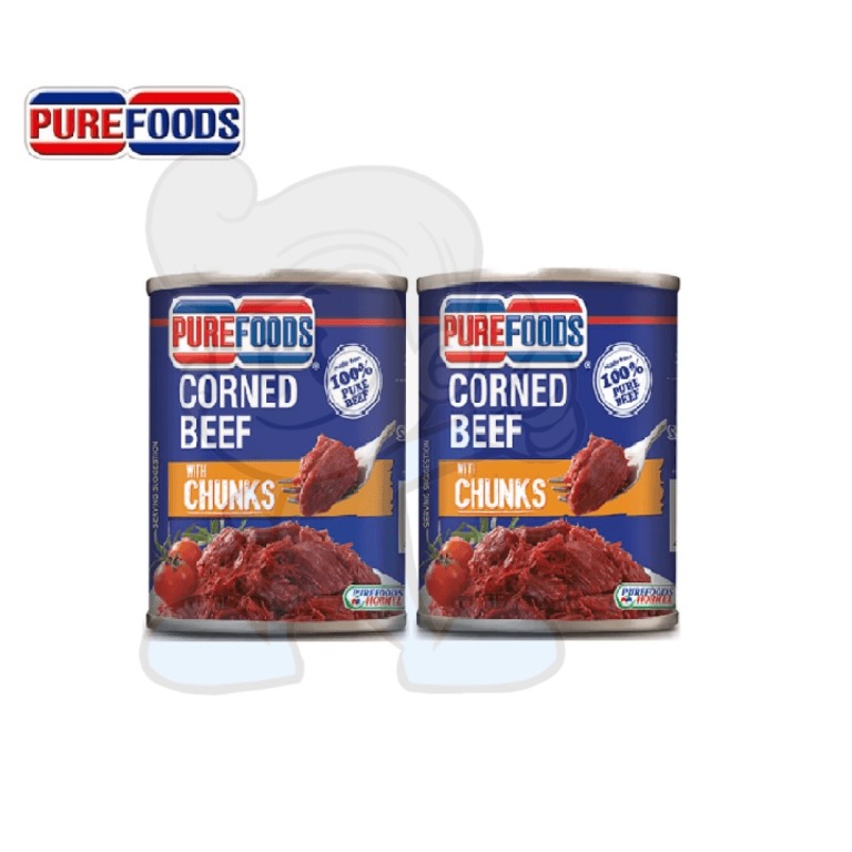 Purefoods Corned Beef with Chunks (2 x 380 g), Food & Drinks, Other ...