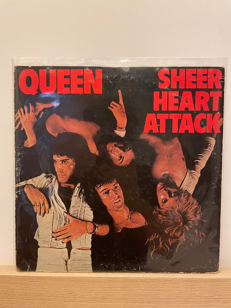 Queen Sheer Heart Attack 1974舊版 日版 Vinyl LP 黑膠 唱片 唱碟 皇后樂隊 Freddie Mercury, 興趣及遊戲, 音樂、樂器 & 配件, 音樂 ...