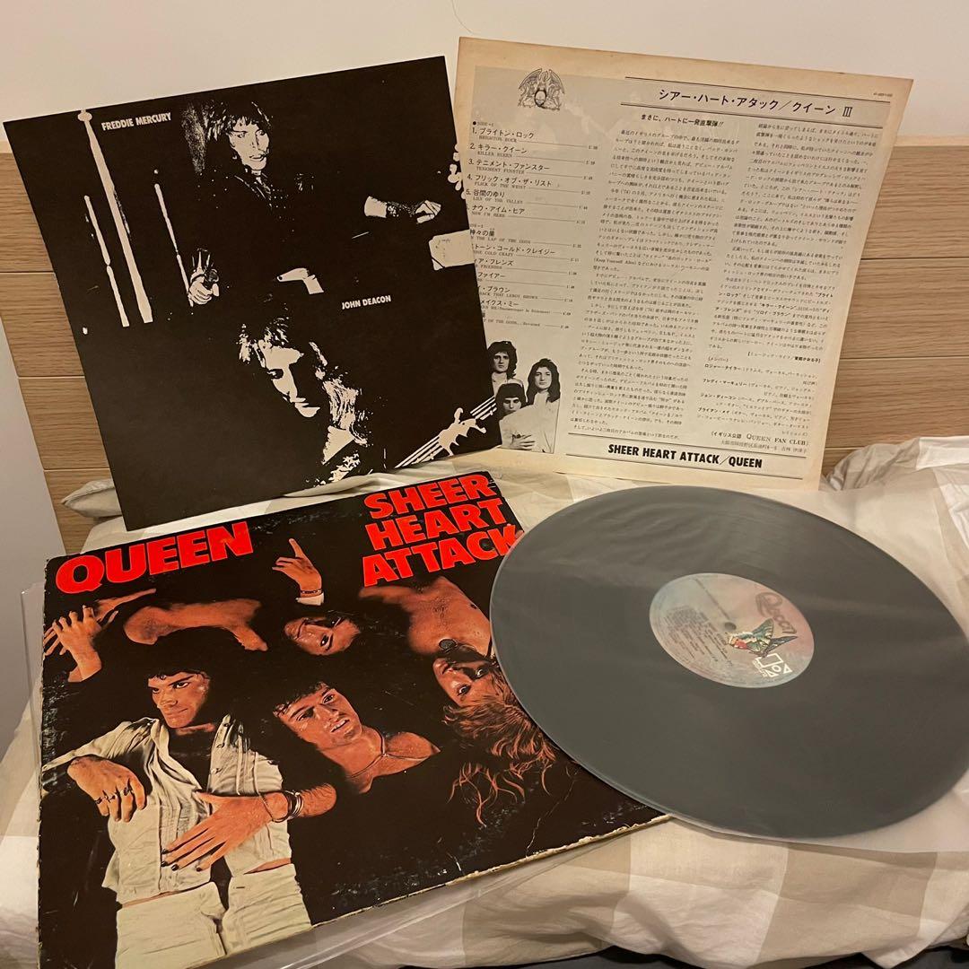 Queen Sheer Heart Attack 1974舊版 日版 Vinyl LP 黑膠 唱片 唱碟 皇后樂隊 Freddie Mercury, 興趣及遊戲, 音樂、樂器 & 配件, 音樂 ...