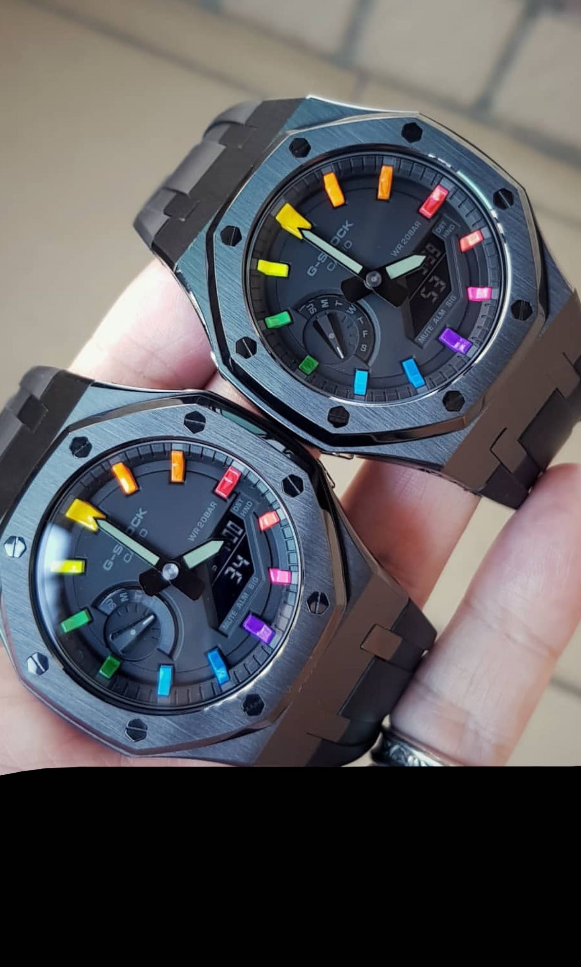 Rainbow mods custom ga2100 ga-2110 ga 2100 ga 2110, Men's Fashion ...