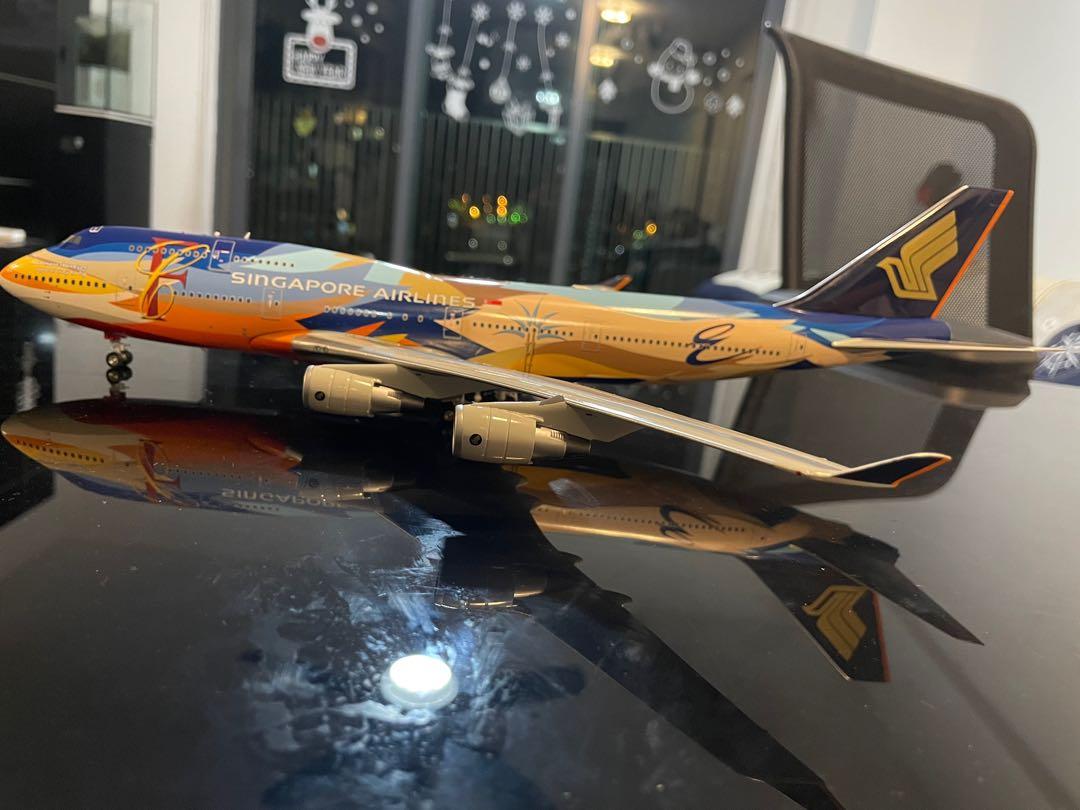 Rare InFlight 1/200 Singapore Airlines 747-400 Tropical livery 9V-SPK ...