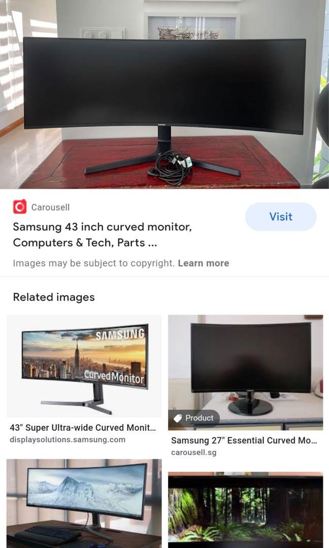 Samsung monitor 43 inch CJ890 Super Ultra-Wide Curved Monitor ...