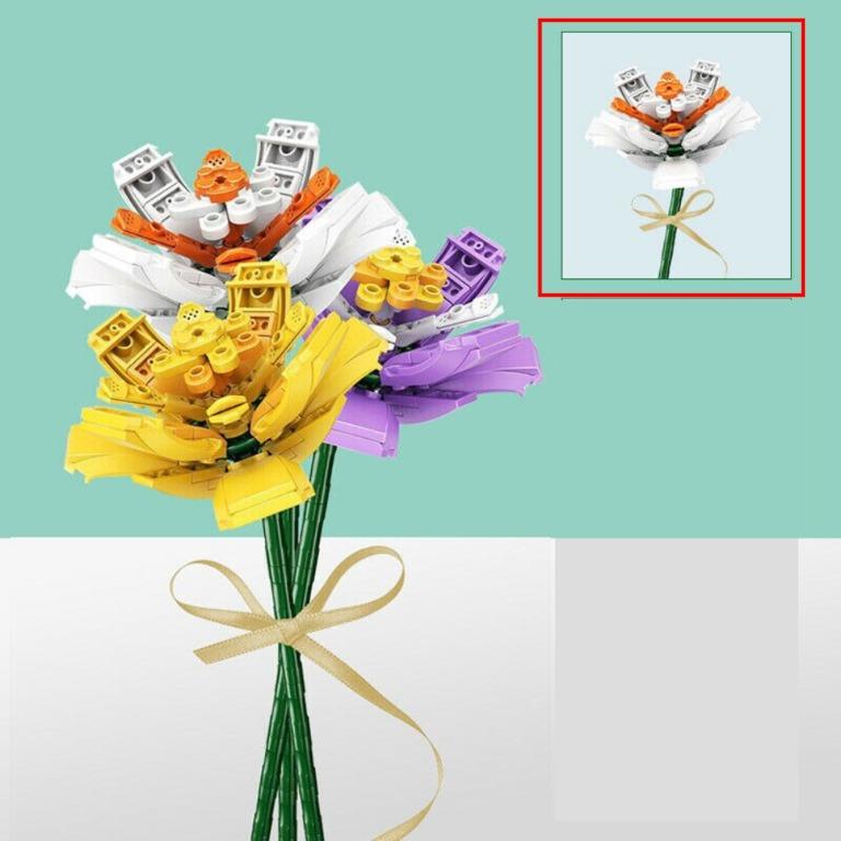 (FREE SHIPPING) SEMBO Lego Flower Bouquet (2 Designs - 2 Sets), Hobbies ...