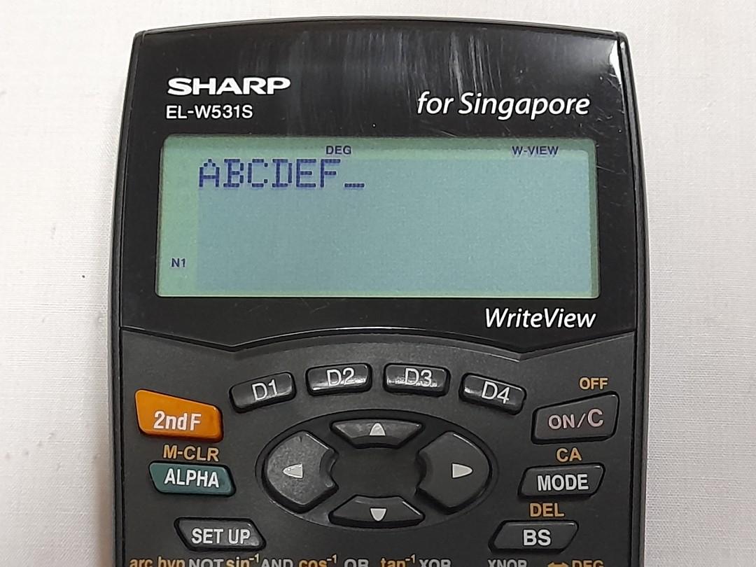 Sharp EL-W531S For Singapore WriteView Scientific Calculator, Hobbies ...