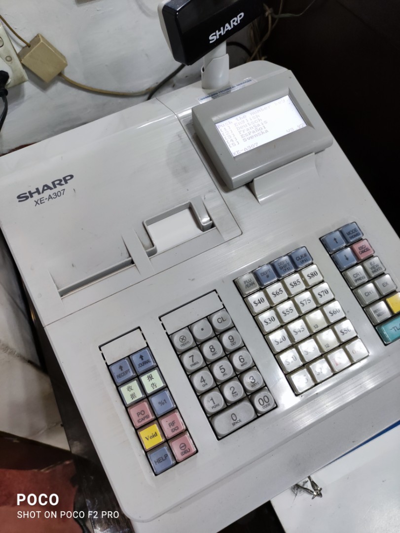 Sharp XE-A307 cash register, Computers & Tech, Office & Business ...