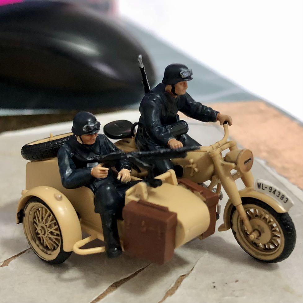 Tamiya 1/48 German Motorcycle & Sidecar, Hobbies & Toys, Toys & Games ...