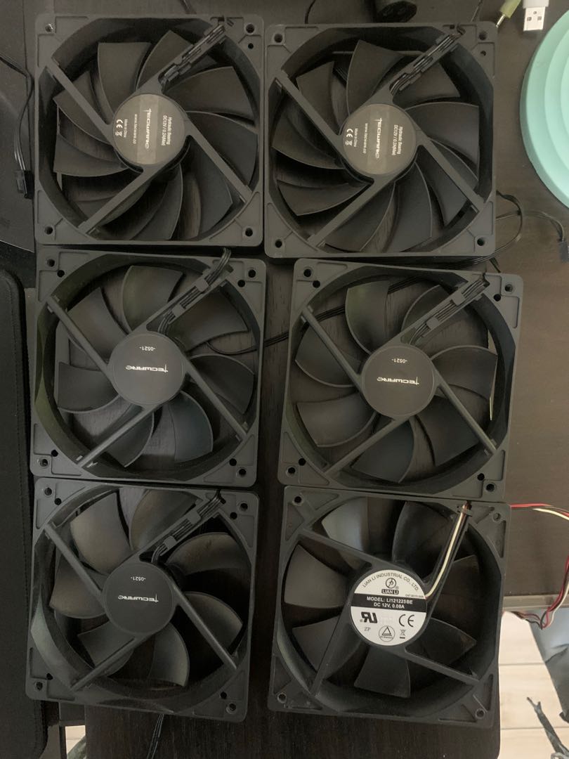 Tecware 6 Pieces fan, Computers & Tech, Parts & Accessories, Computer ...