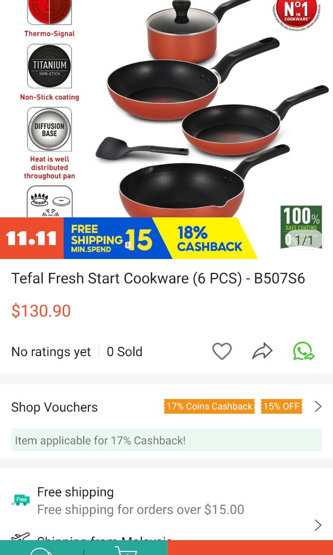 Tefal Fresh Start, Furniture & Home Living, Kitchenware & Tableware ...
