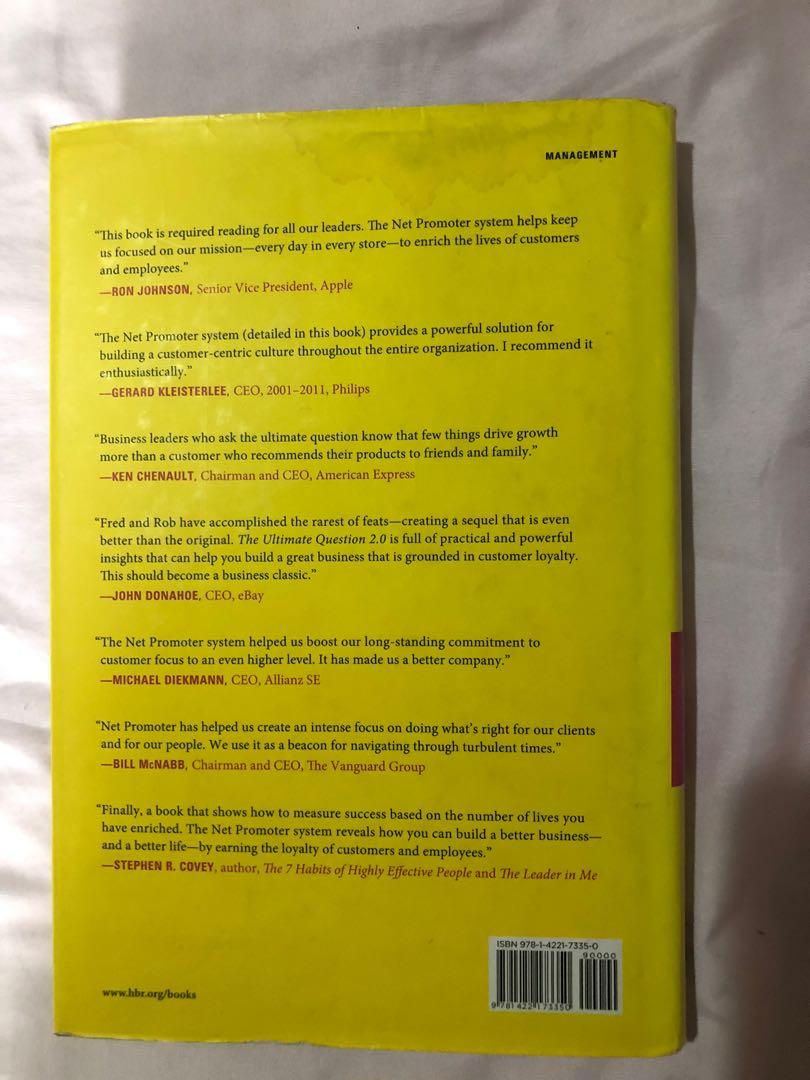 The Ultimate Question 2.0 By Fred Reichheld, Hobbies & Toys, Books ...