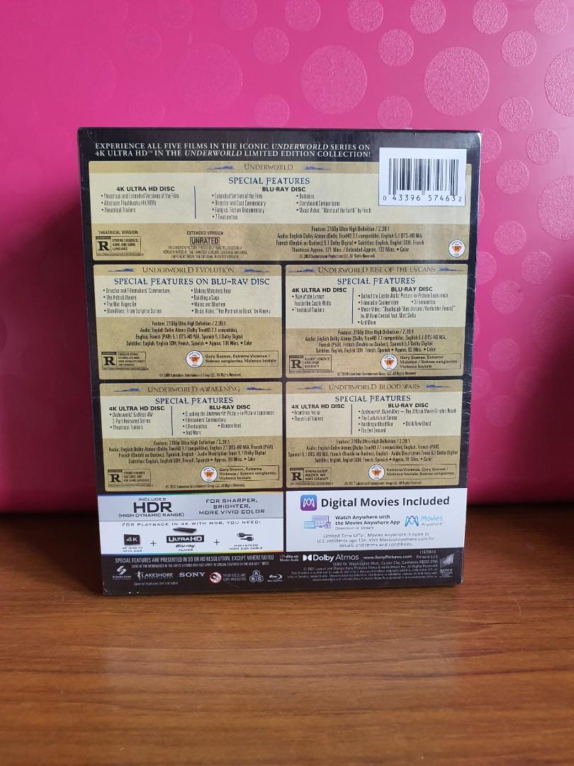 USA Blu Ray 4K UHD - Underworld - Limited Edition 5-Movie Collection ...