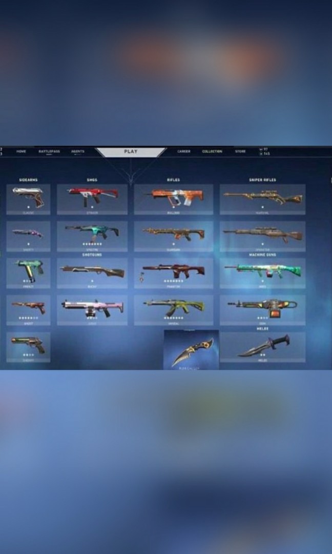 valorant ruin dagger account, Video Gaming, Gaming Accessories, In-Game ...