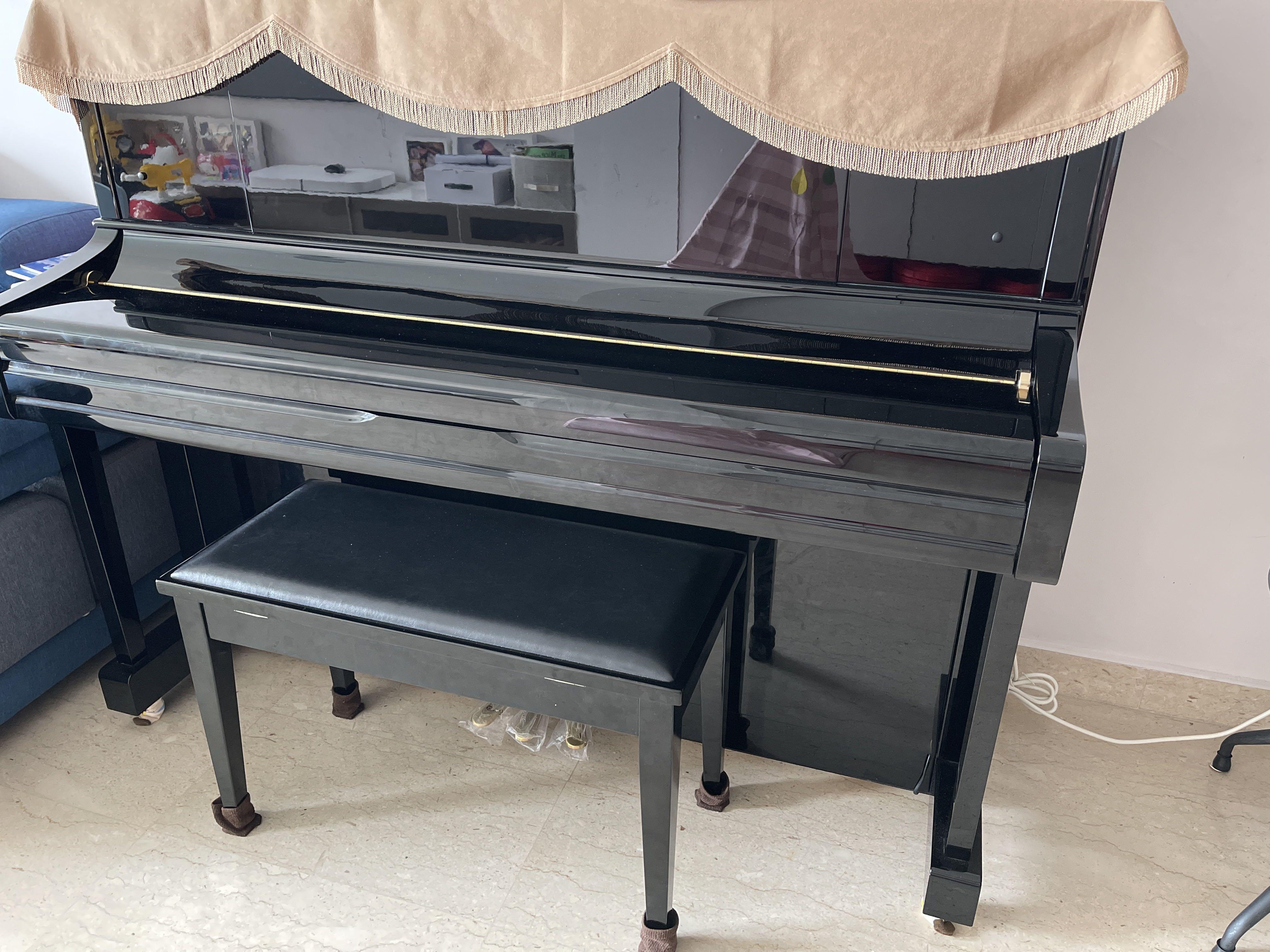 Yamaha piano upright U1J PE with bench - exam grade up to grade 8, Hobbies & Toys, Music & Media ...