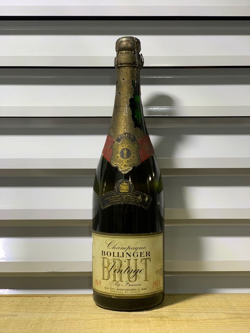 1969 Bollinger Vintage Brut, 嘢食 & 嘢飲, 酒精飲料 - Carousell