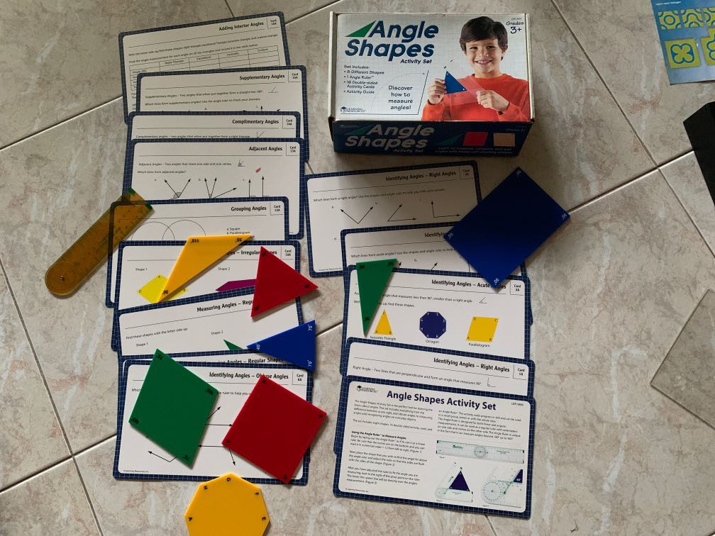 Angle shapes activity set from Learning Resources (US), Hobbies & Toys ...