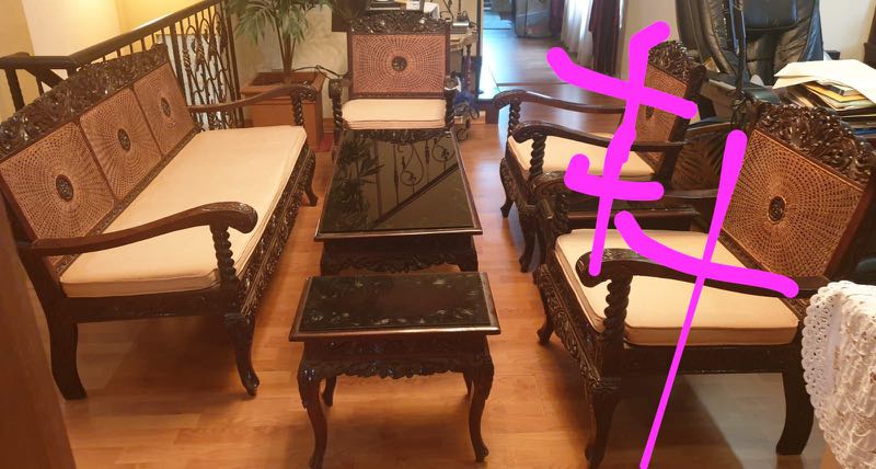 Antique Pak Awang Sofa Set, Furniture & Home Living, Furniture, Sofas ...