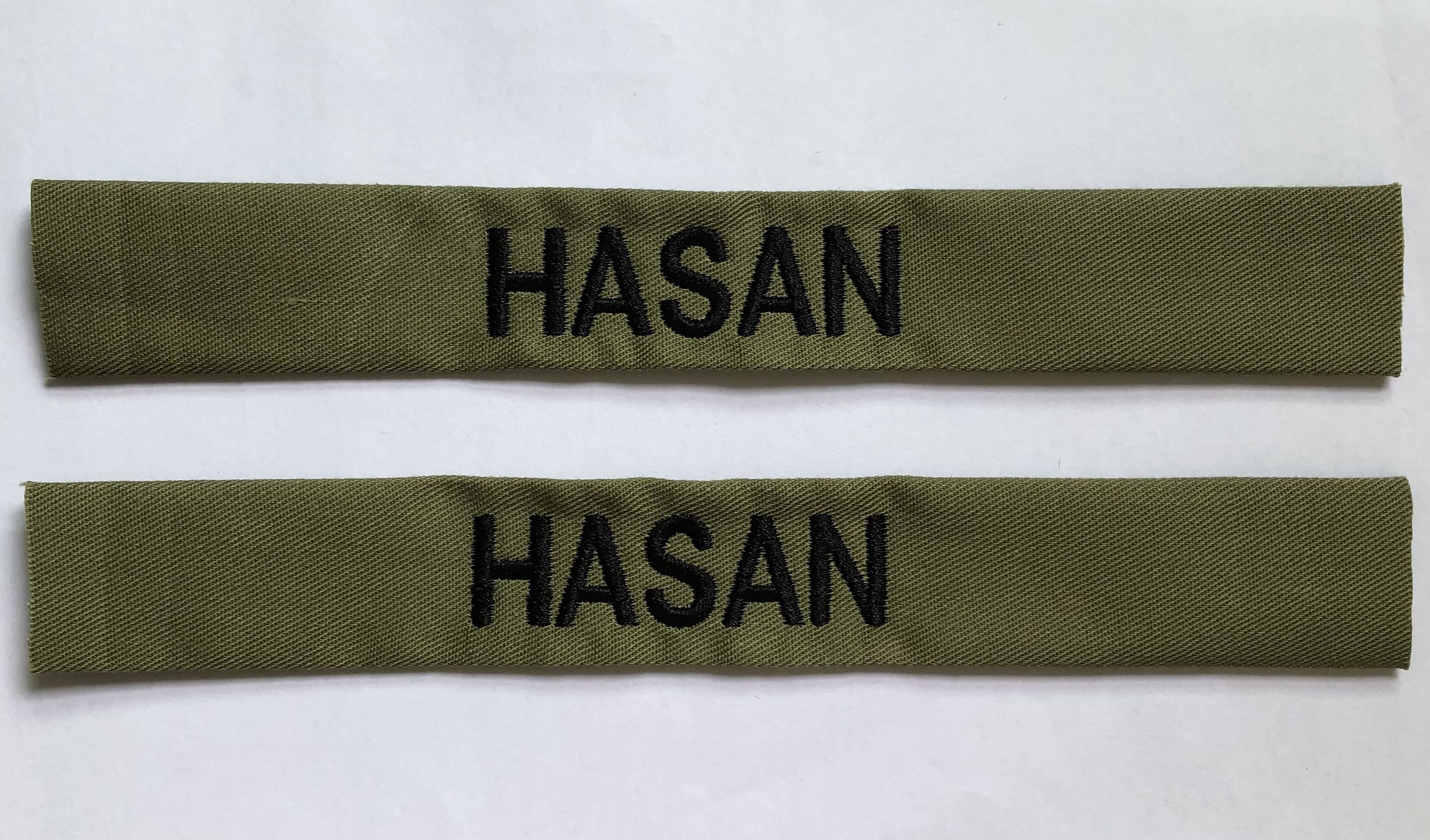 Army Number 4 Name Tag, Hobbies & Toys, Stationery & Craft, Handmade ...