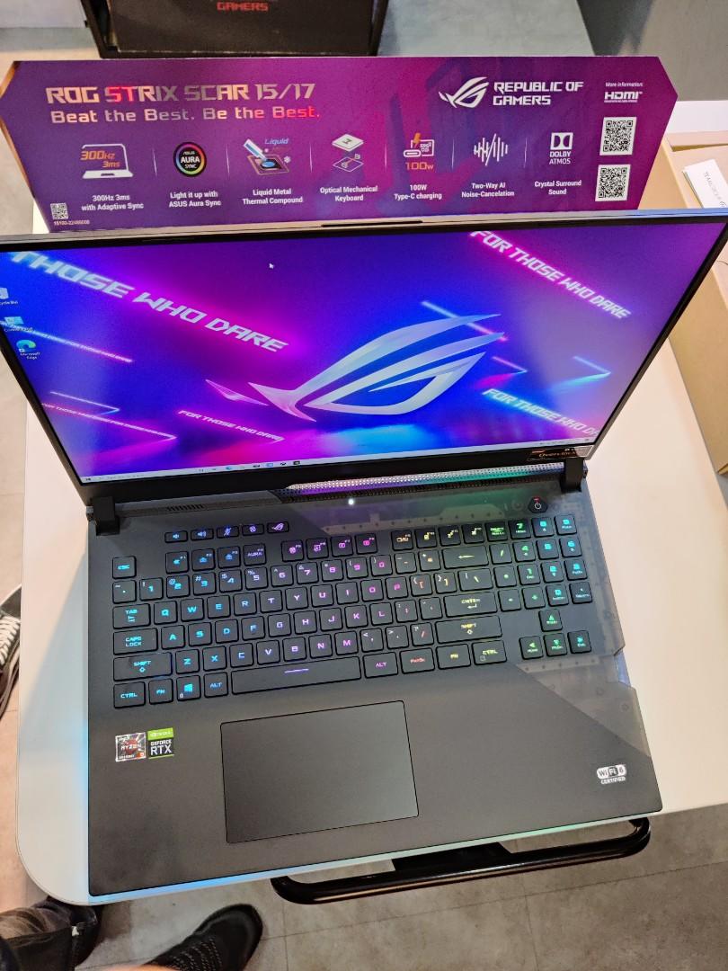 Asus ROG SCAR 17 Edition Ryzen 9 5900HX RTX 3070 8GB, Computers & Tech ...