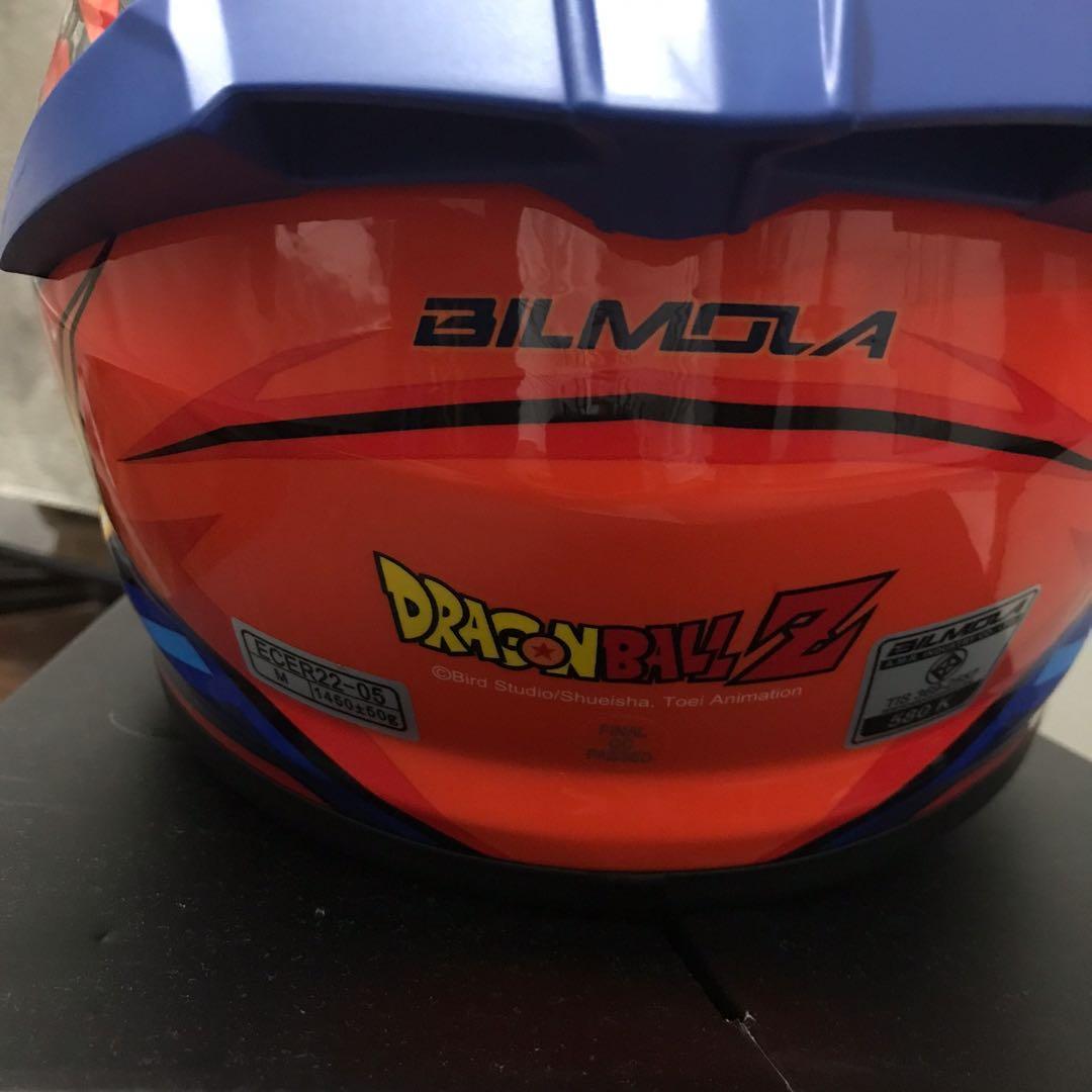 Bilmola x Dragon Ball Z Goku Fullface Helmet, Auto Accessories on Carousell