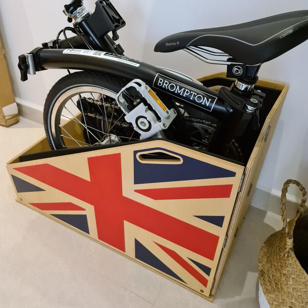 Brompton Foldable Wooden Storage box, Sports Equipment, Bicycles ...