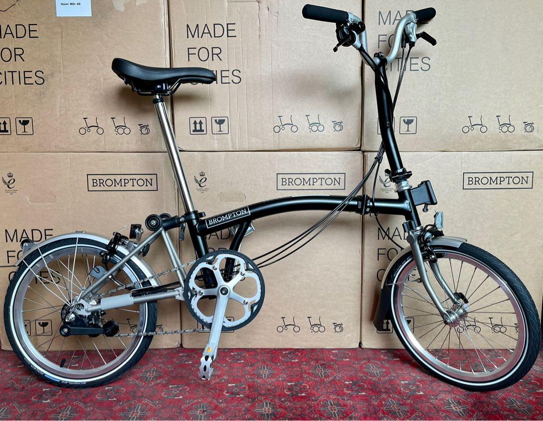 BROMPTON SUPERLIGHT TITANIUM - M6LX - IN BLACK , Sports Equipment ...