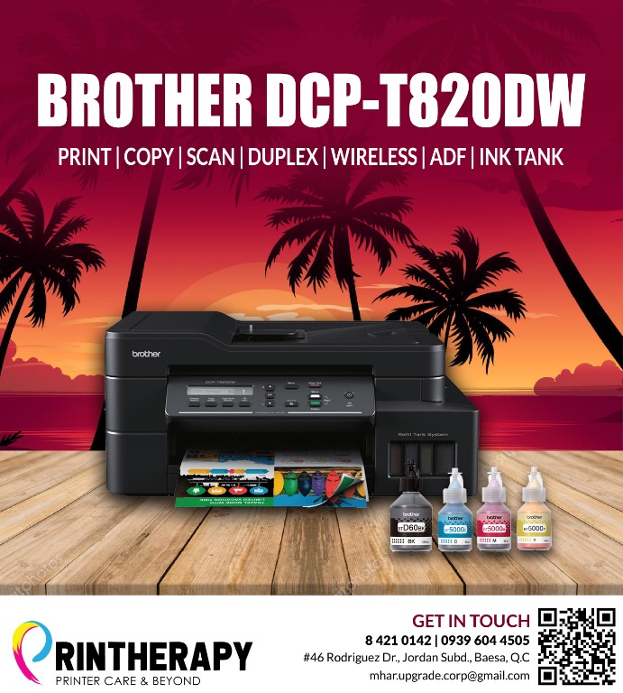 Brother DCP T820DW InkTank Printer, Computers & Tech, Printers ...
