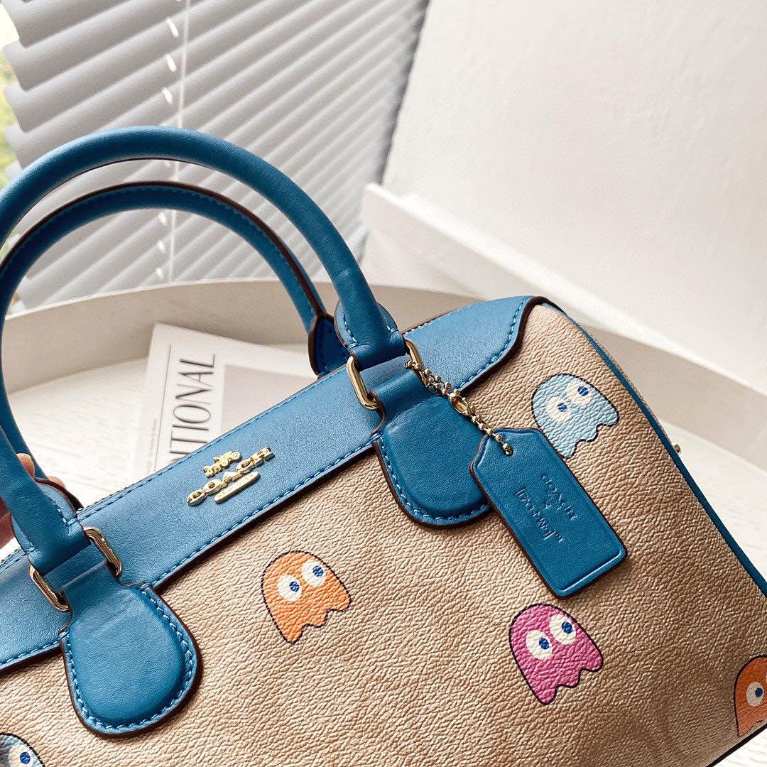 Coach PAC-Man Boston Bag, Women's Fashion, Bags & Wallets, Cross-body ...