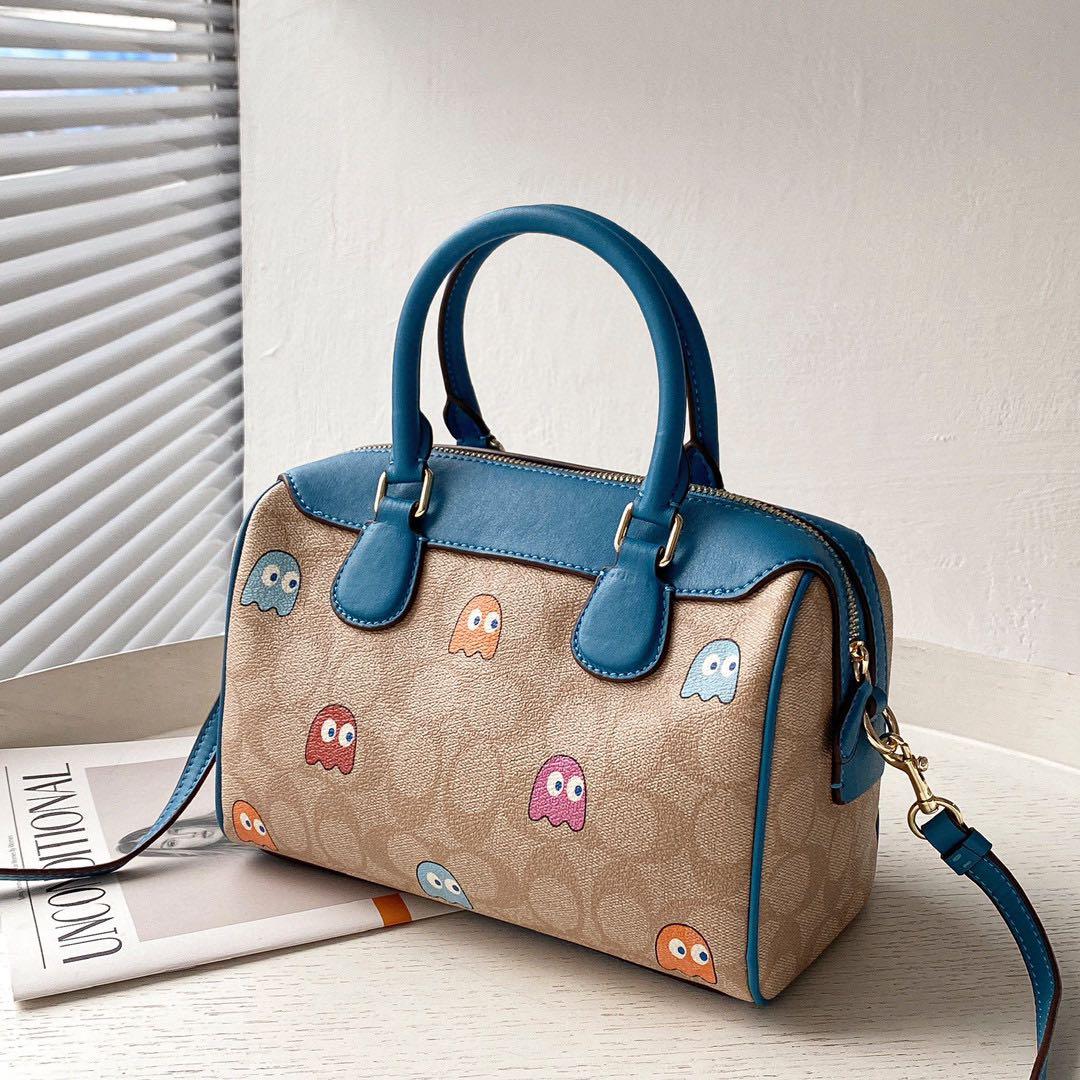 Coach PAC-Man Boston Bag, Women's Fashion, Bags & Wallets, Cross-body ...