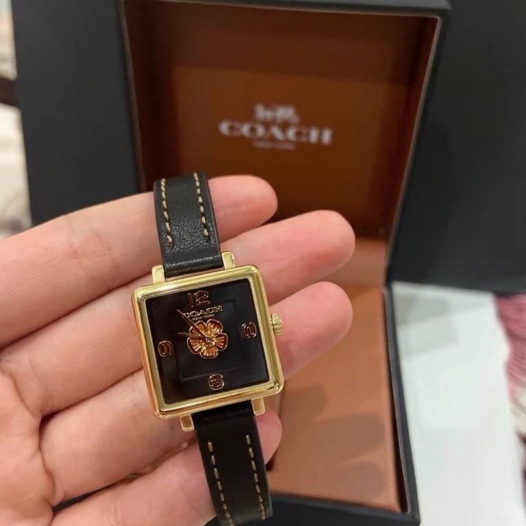 Coach watch authentic Cass Series Camellia quartz women's watch small ...