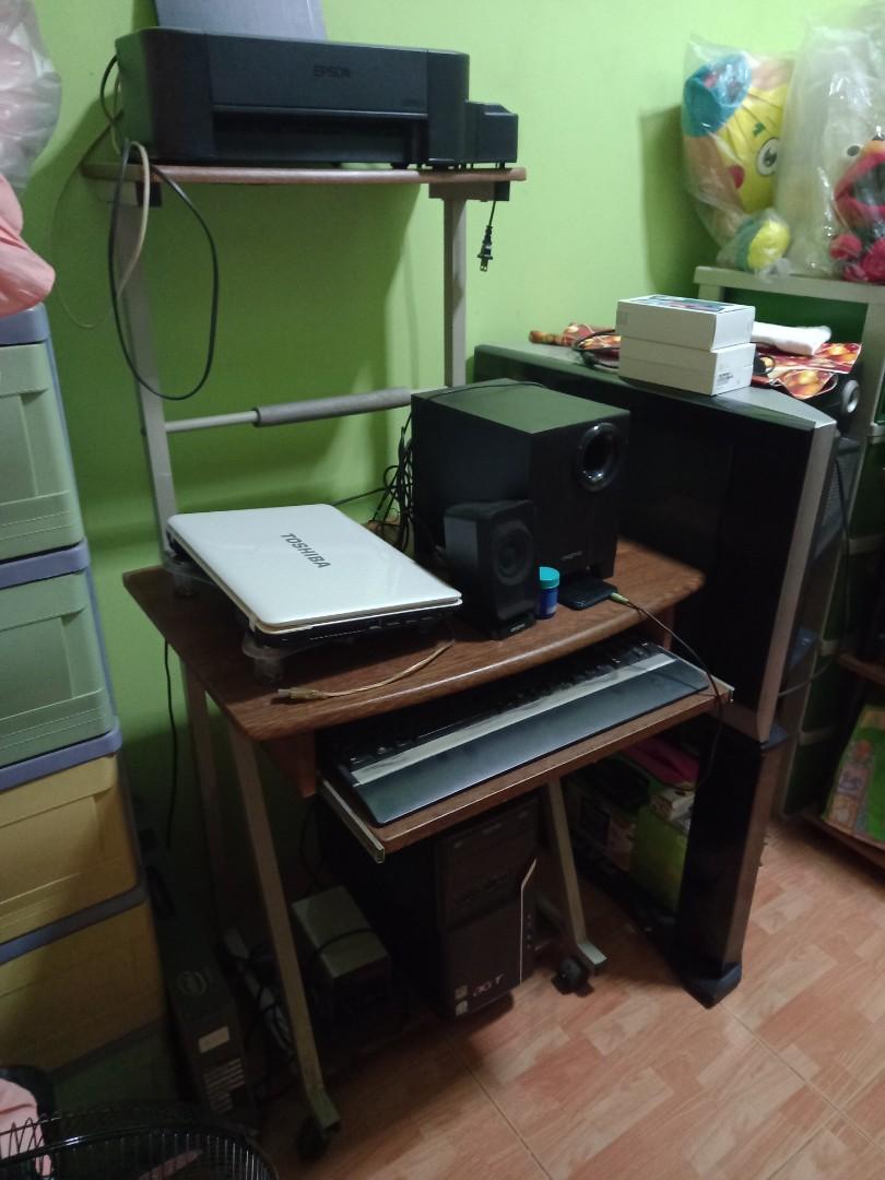 Computer Study Table Korean Nordic Wood Style, Furniture & Home Living ...