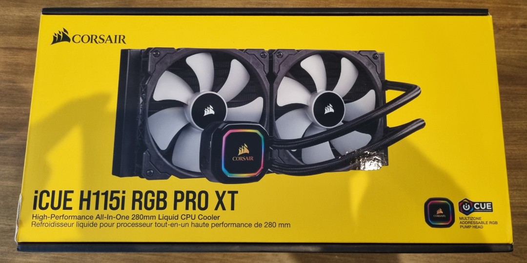 Corsair iCue H115i RGB Pro XT AIO CPU Cooler 280mm, Computers & Tech ...