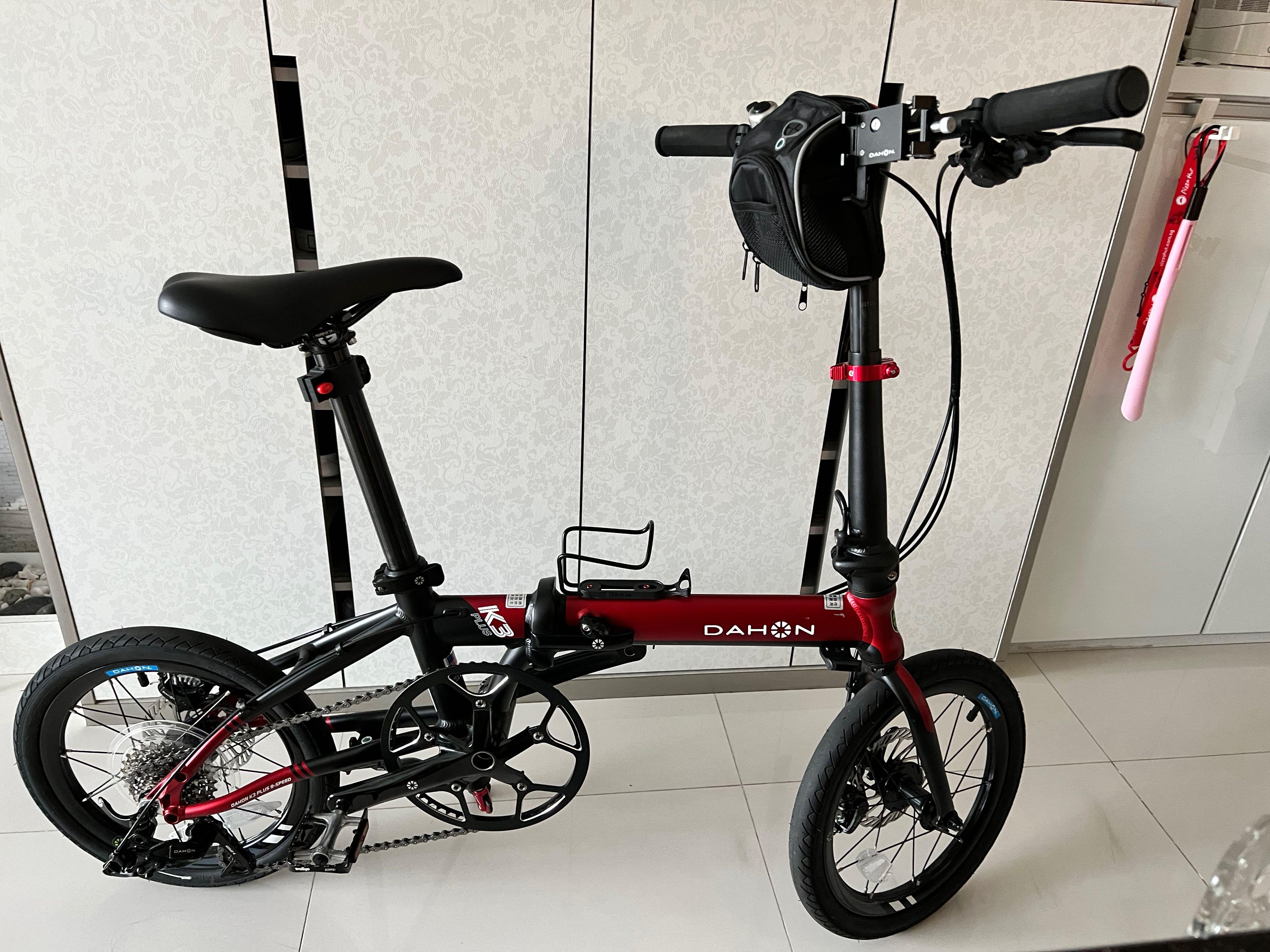 Dahon K3 Plus with upgraded inwards folding stem, Sports Equipment ...