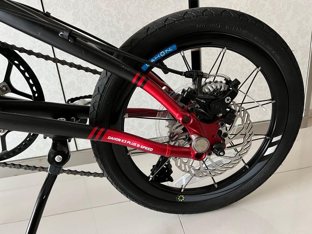 Dahon K3 Plus with upgraded inwards folding stem, Sports Equipment ...