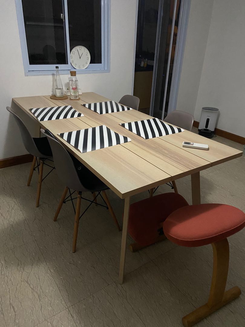 Available and reduced! 2m long Ypperlig Dining Table, Furniture & Home ...