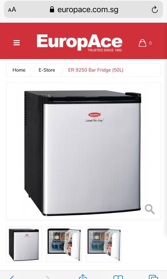 EuropAce 50L Bar Fridge ER9250, TV & Home Appliances, Kitchen ...