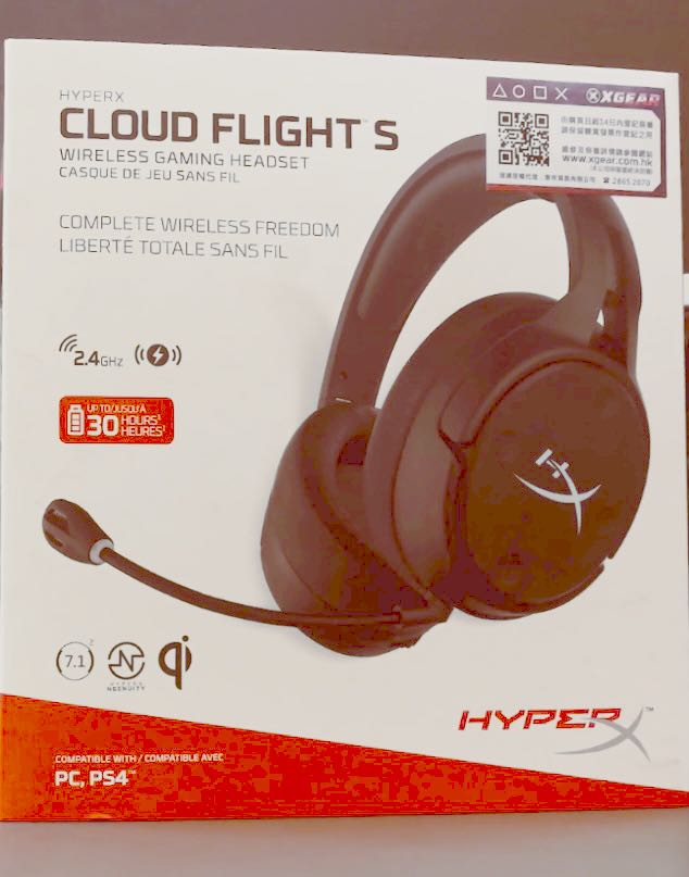 hyperx cloud flight s 電競耳機, 音響器材, 頭戴式/罩耳式耳機 - Carousell