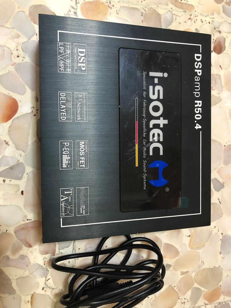 Isotec R50.4 4cha DSP with Amp, Car Accessories, Accessories on Carousell