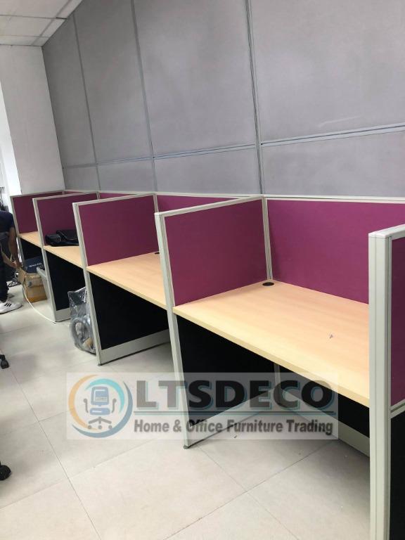 laminated finish type workstation table office partitions, Furniture ...