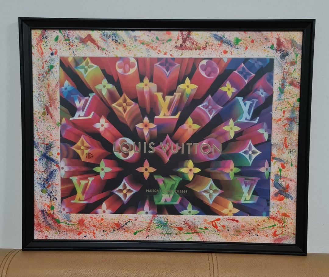 Louis Vuitton LV wall Decor ver 2 GID, Furniture & Home Living, Home ...