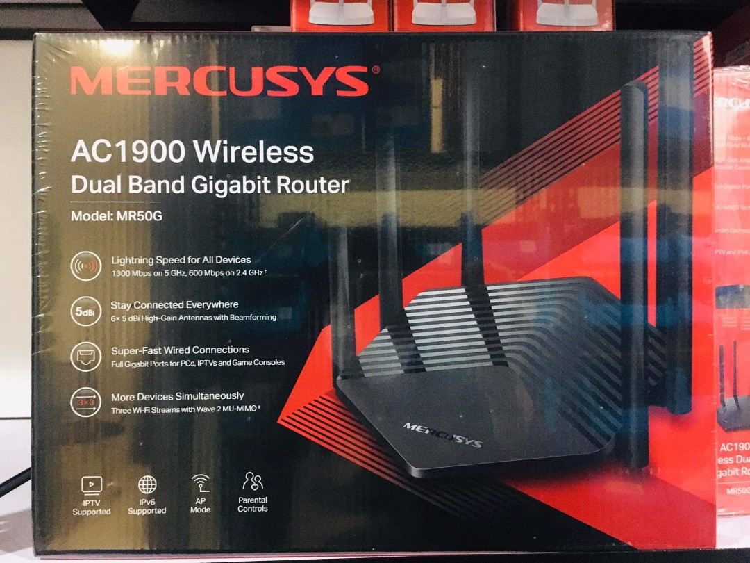 Mercusys MR50G AC1900 Wireless WiFi Dual Band Gigabit Router, Computers ...