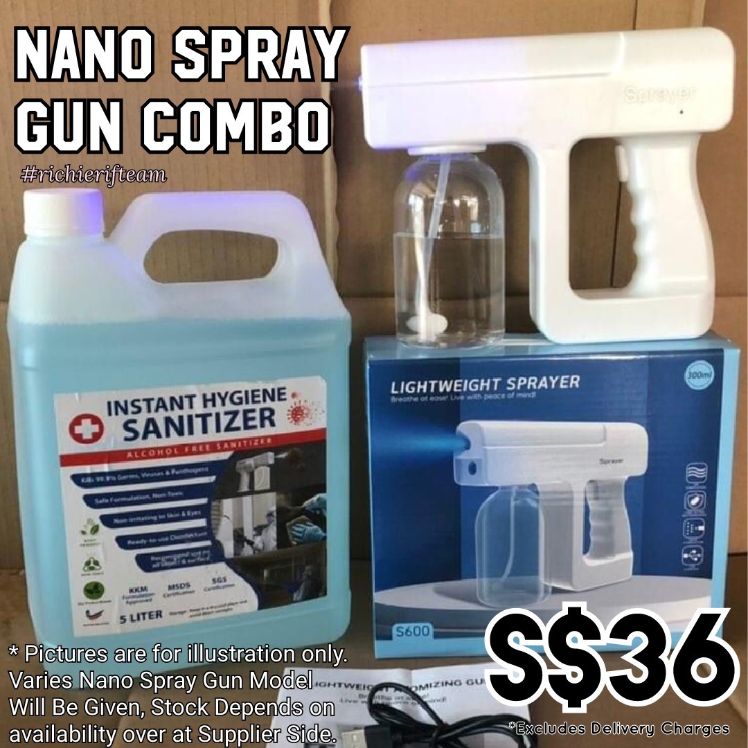 Nano Spray Gun Combo, Beauty & Personal Care, Sanitisers ...