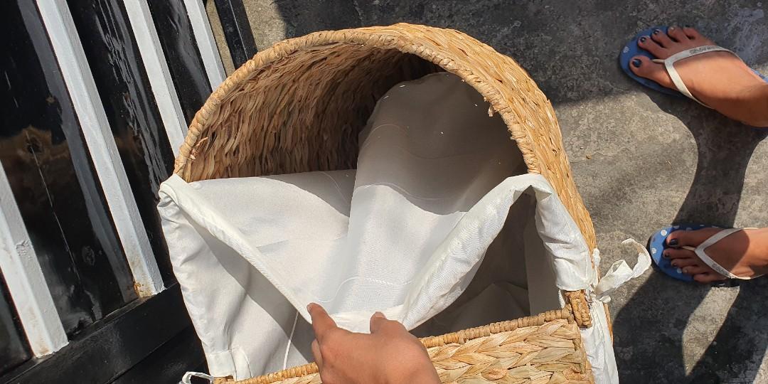 Native Landry Basket with lining, Furniture & Home Living, Home ...