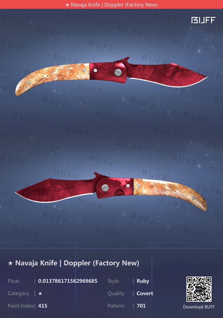 Navaja | RUBY (CSGO), Video Gaming, Video Games, Others on Carousell