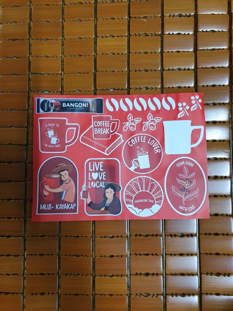 Nescafe Sticker Sheet, Everything Else, Others on Carousell